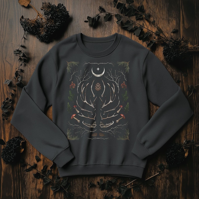Yule Sweatshirt, Goth Winter Solstice, Cottagecore Pagan Clothing - Etsy