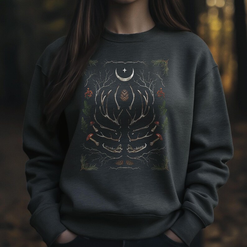 Yule Sweatshirt, Goth Winter Solstice, Cottagecore Pagan Clothing - Etsy