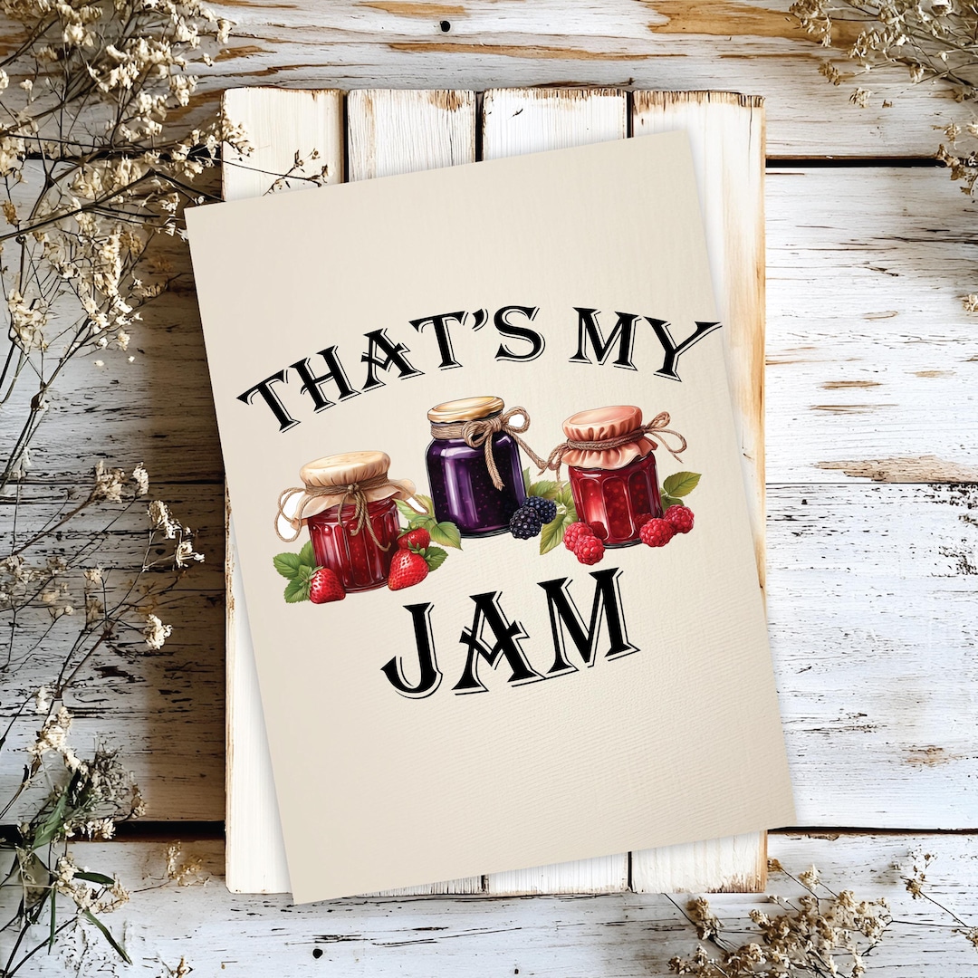 That's My Jam! - Cute Jam Jar Sublimation PNG Design, Watercolor ...