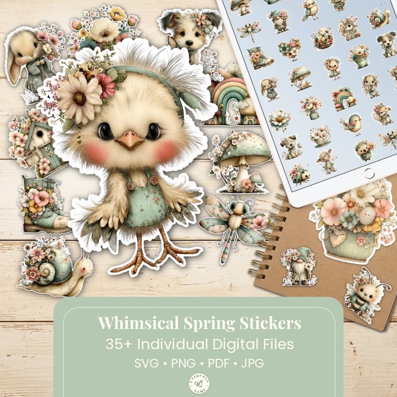 Spring Stickers - Etsy UK