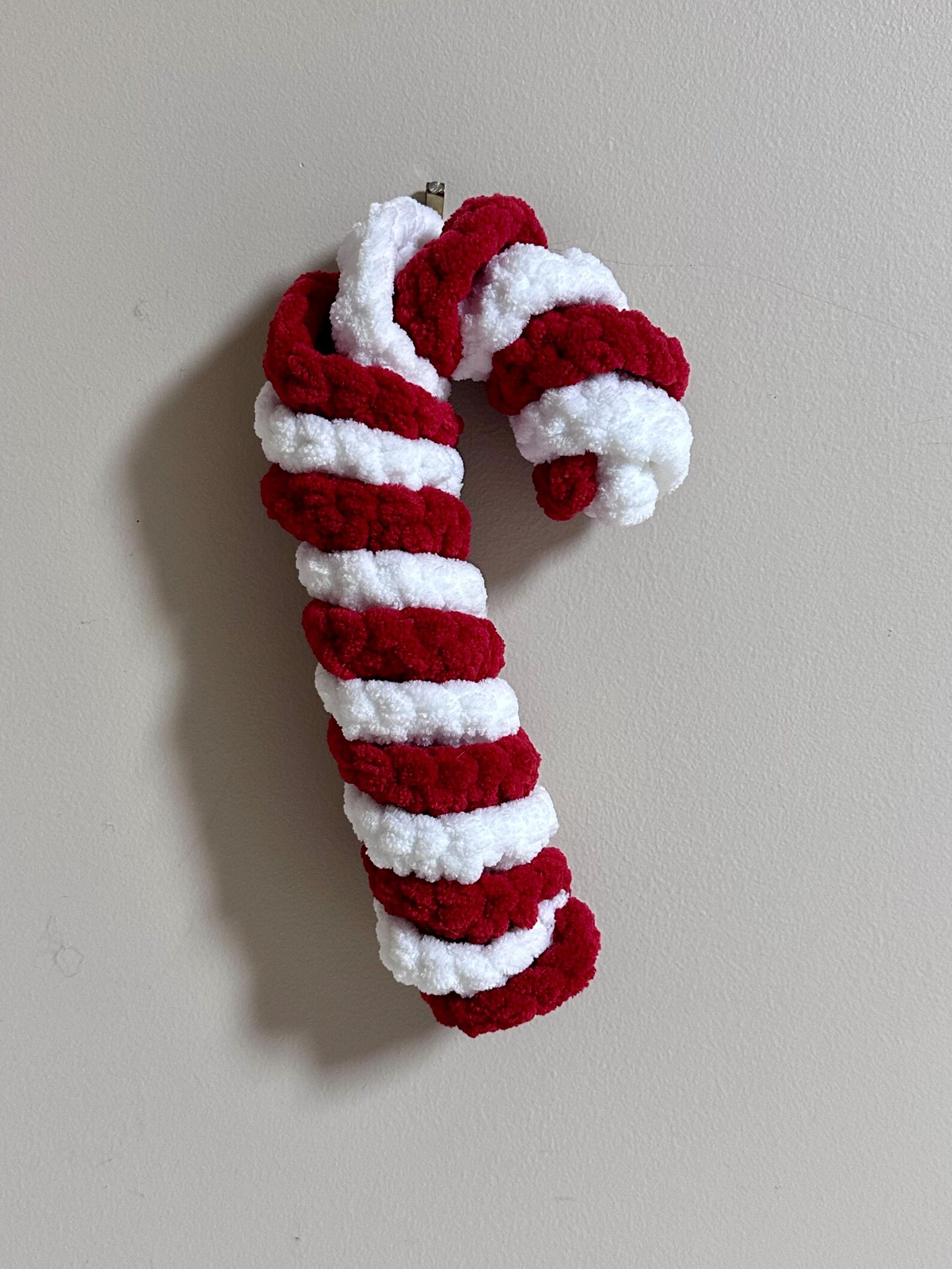 Hand Made Candy Cane Swirl Decoration Set of 2 - Etsy