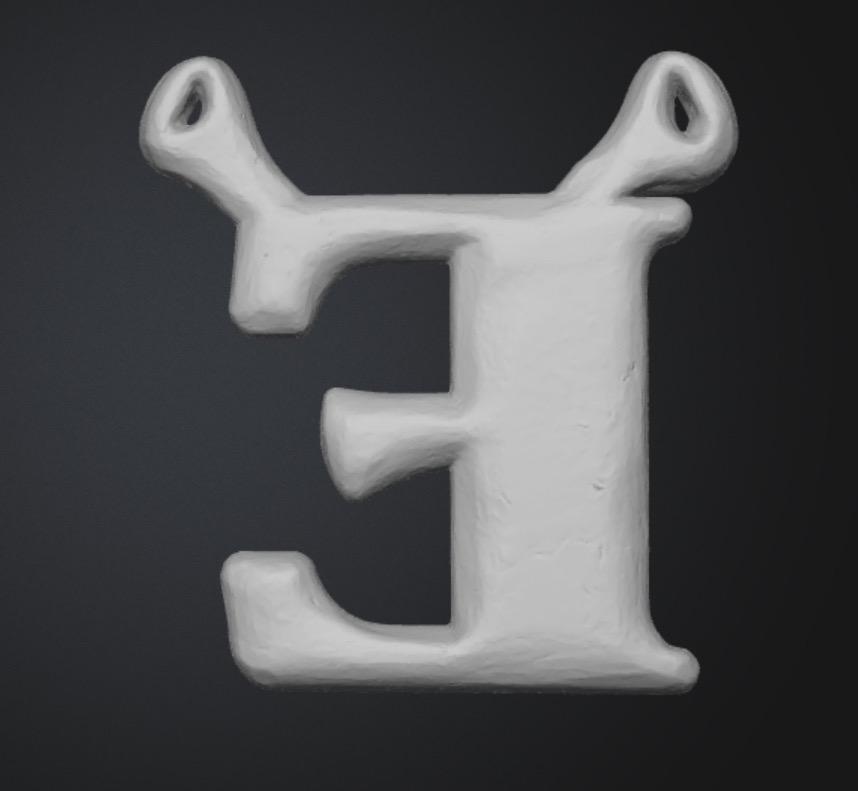 Shrek Letter E 3D Printer STL File—decor, Charm, Ornament - Etsy