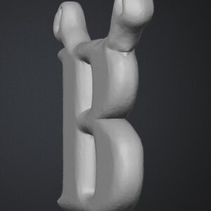 Shrek Letter B 3D Printer STL File—decor, Charm, Ornament - Etsy