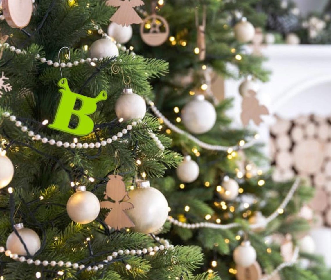Shrek Letter B 3D Printer STL File—decor, Charm, Ornament - Etsy