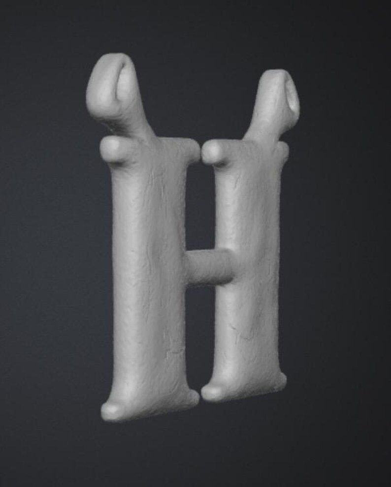 Shrek Letter H 3D Printer STL File—decor, Charm, Ornament - Etsy
