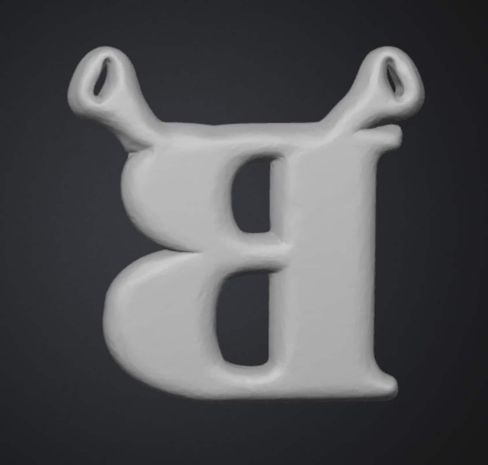 Shrek Letter B 3D Printer STL File—decor, Charm, Ornament - Etsy