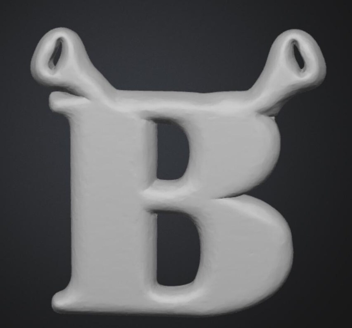 Shrek Letter B 3D Printer STL File—decor, Charm, Ornament - Etsy
