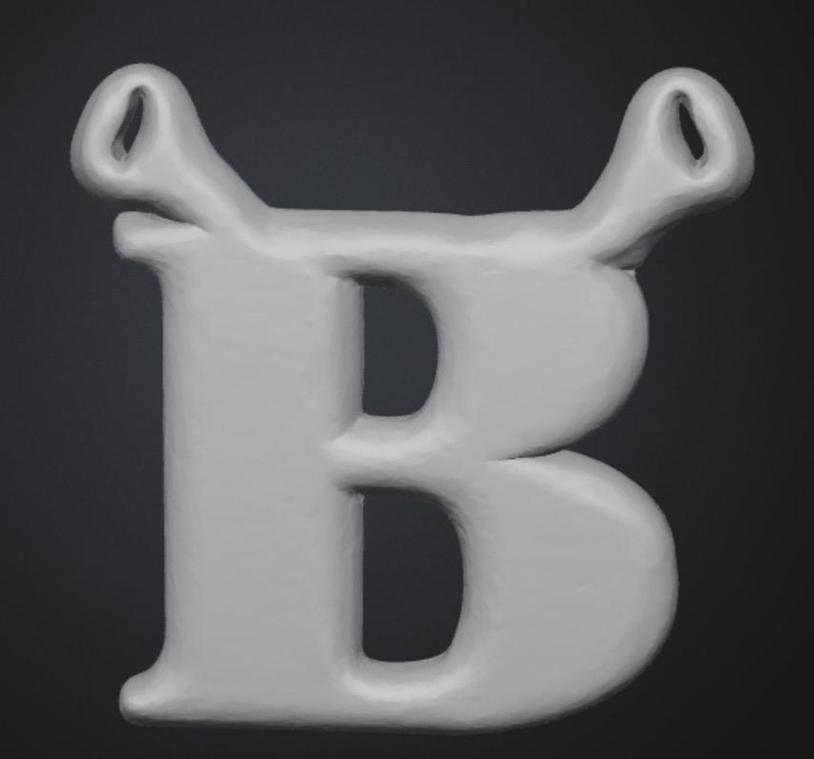 Shrek Letter B 3D Printer STL File—decor, Charm, Ornament - Etsy