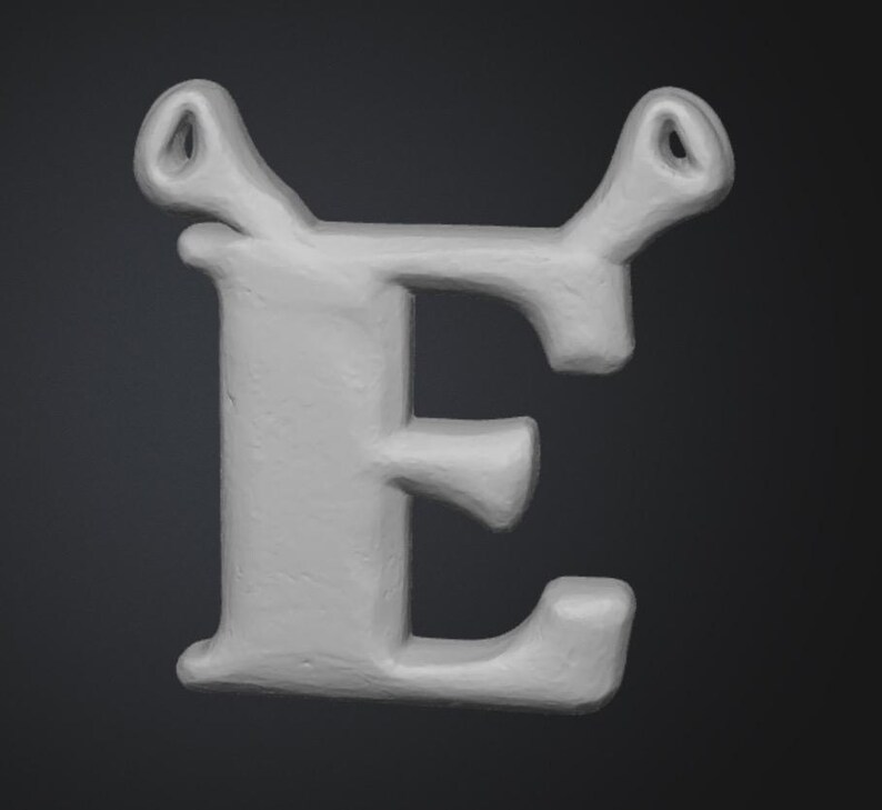 Shrek Letter E 3D Printer STL File—decor, Charm, Ornament - Etsy