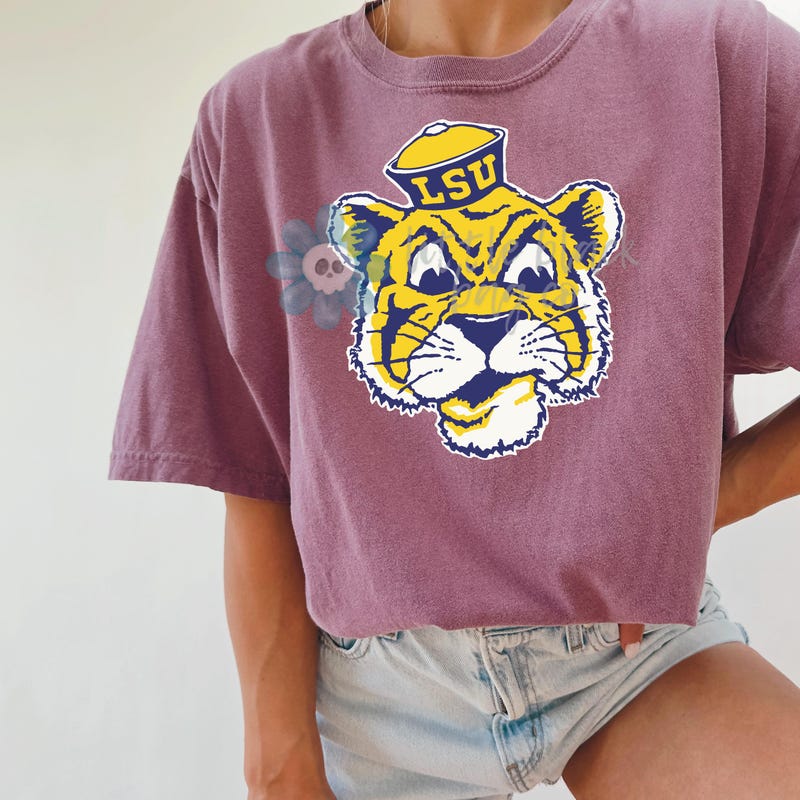 Retro Tiger Lsu Tshirt - Etsy
