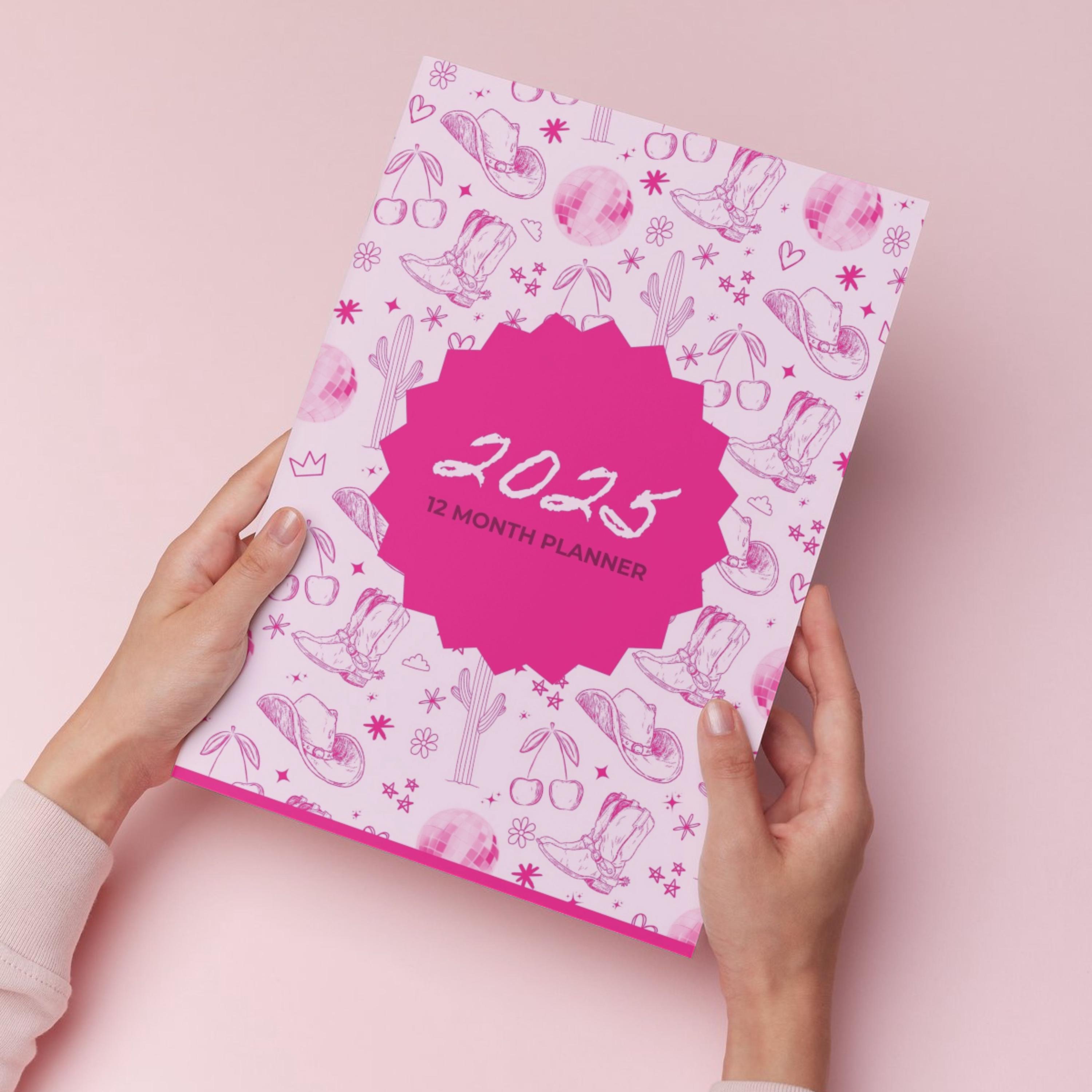 Printable and Editable Cowgirl Pink 2025 Planner - Etsy