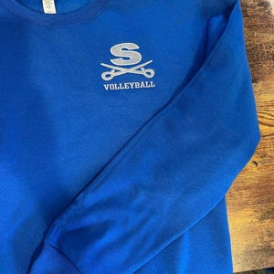 Custom Embroidery Logo Sweatshirt Personalized Logo No Minimum - Etsy