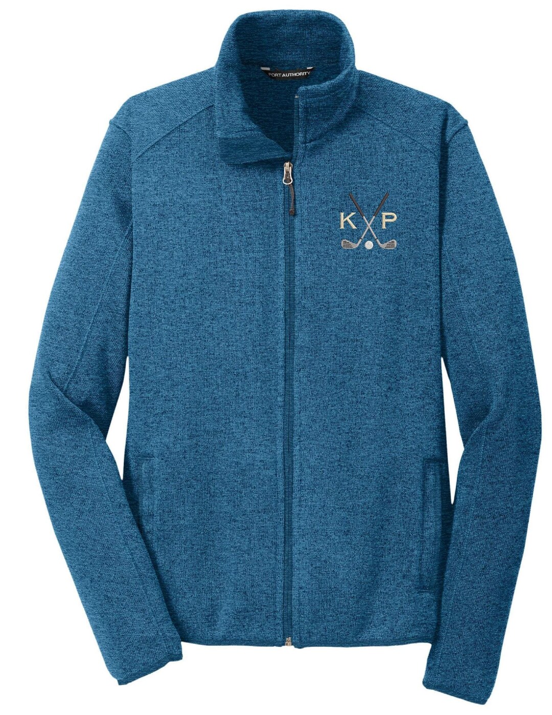 Golf Sweater Personalized Jacket Custom Embroidered Full Zip - Etsy