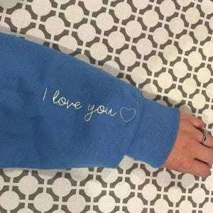 Embroidered Arm Cuff Sweatshirt Add On - Etsy