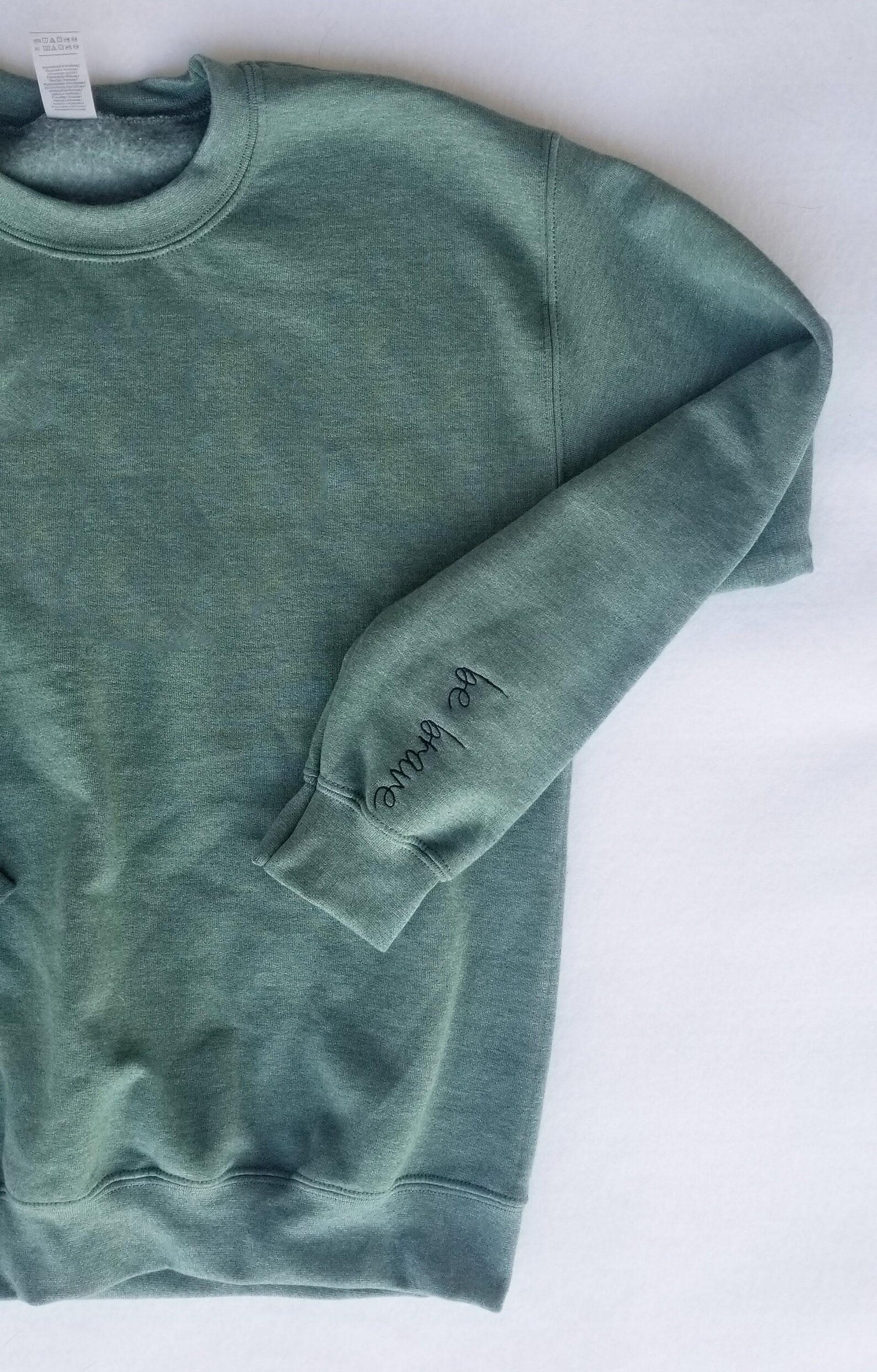 Embroidered Arm Cuff Sweatshirt Add On - Etsy