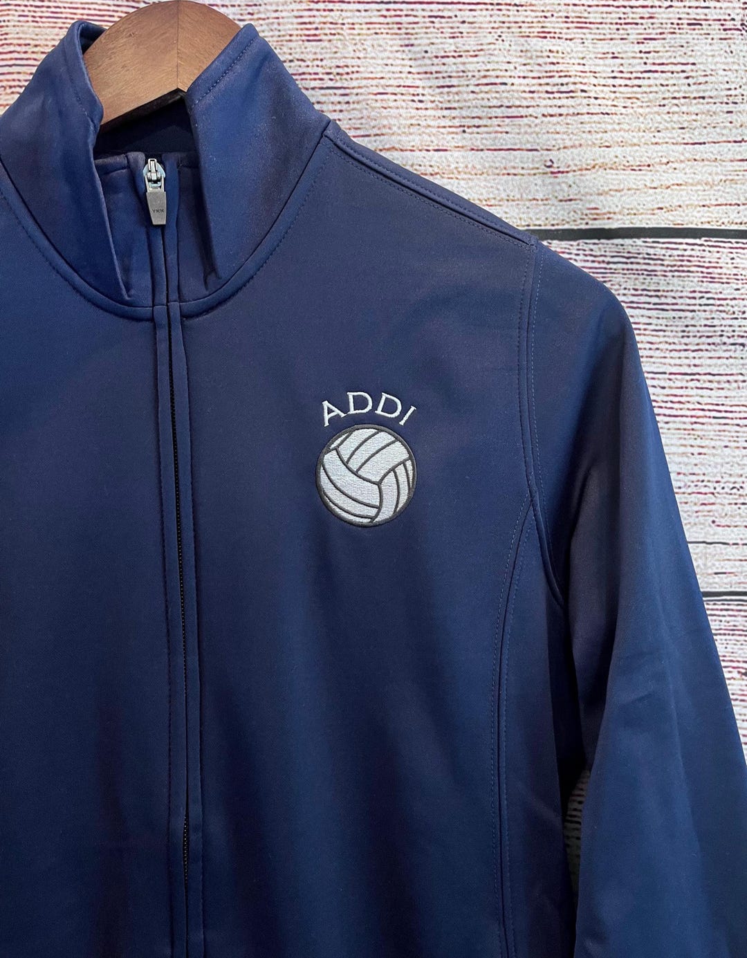 Volleyball Personalized Jacket for Women Full Zip Warm up Custom ...
