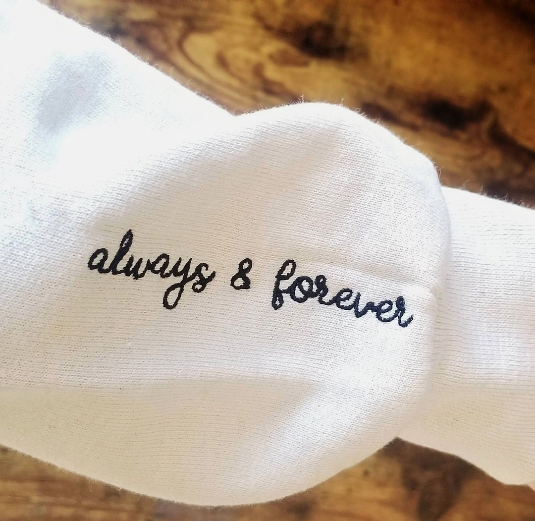 Embroidered Arm Cuff Sweatshirt Add On - Etsy