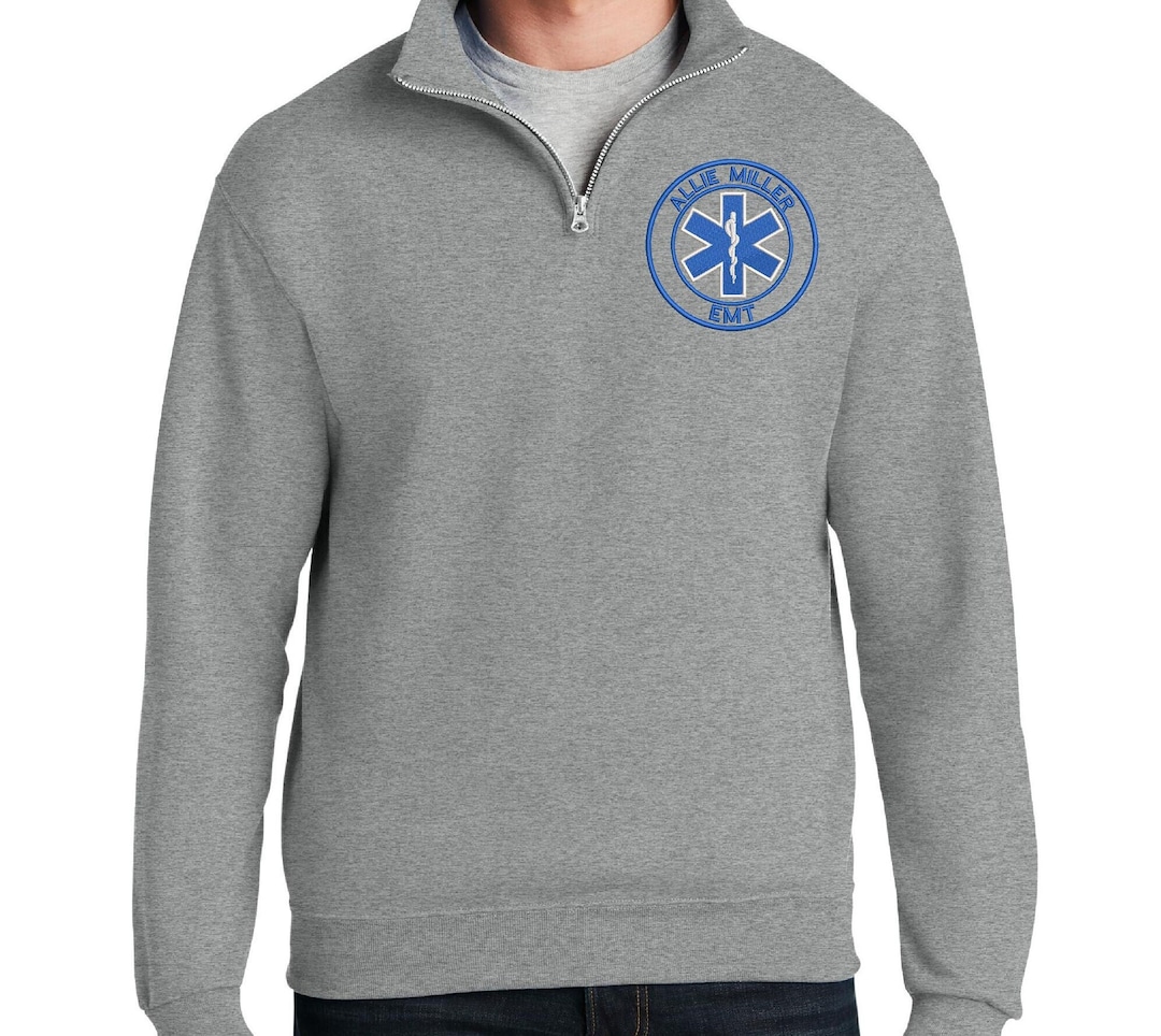 PARAMEDIC Quarter Zip Sweatshirt Custom EMT EMS Professional Gift for ...
