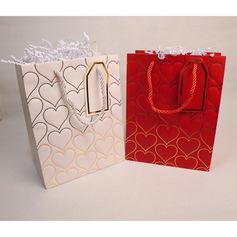 Heart Gift Bag: Luxury Valentine's Day Proposal Anniversary - Etsy