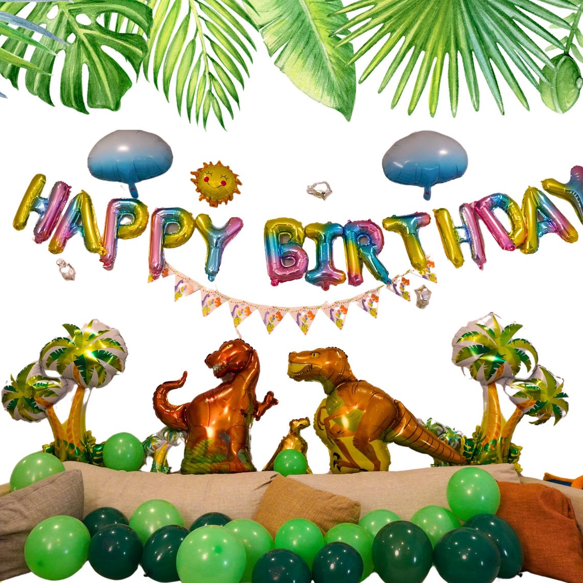 Dinosaur Balloon Set: Dino Birthday Party Decorations - Etsy