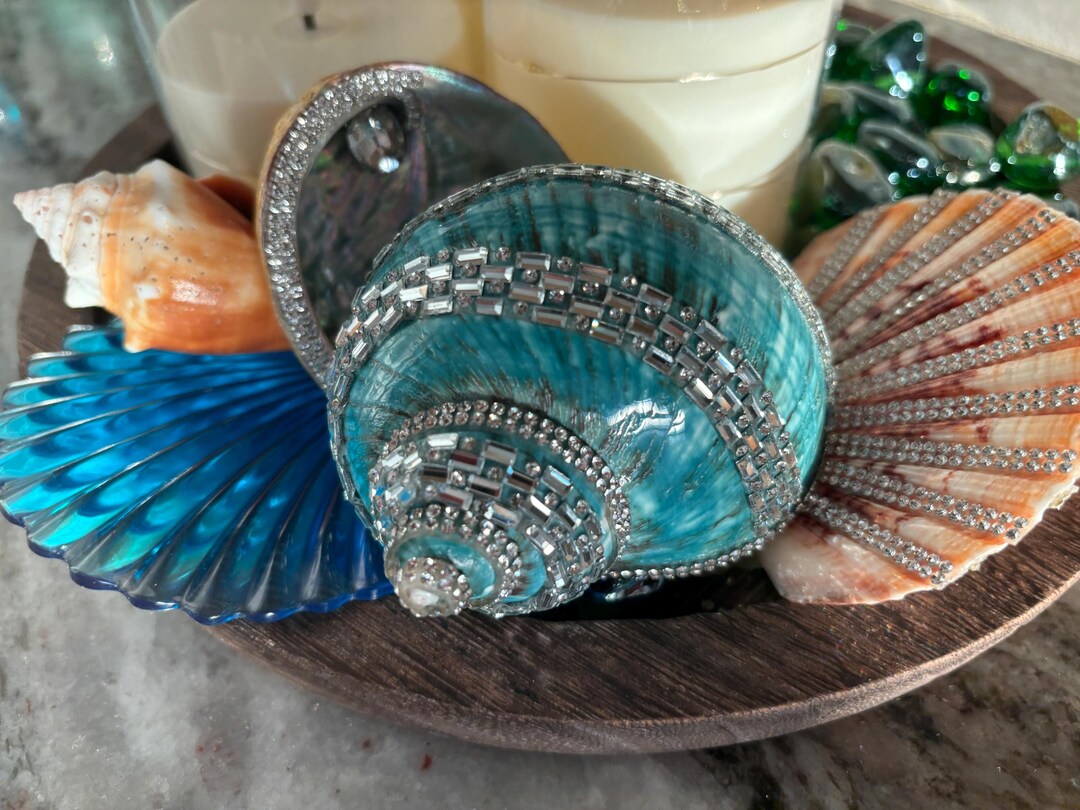 Bejeweled Coastal Shell Centerpiece Accent Treasure - Etsy