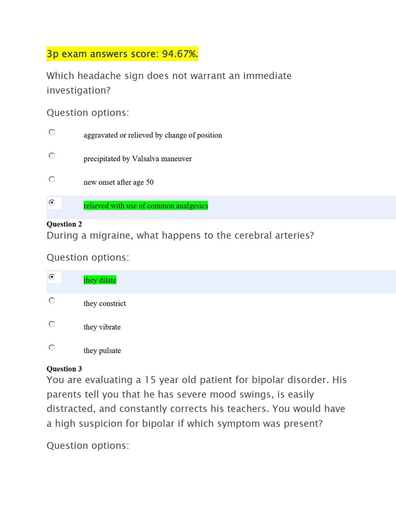 APEA 3P Exam Answers Score: 94.67% Updated Fall 2024/2025. - Etsy