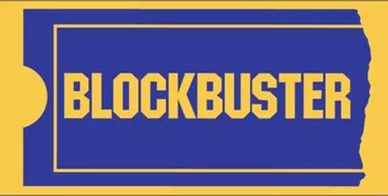 Blockbuster Sign, 12" X 24" PVC Retail Display, Block Buster!! History ...