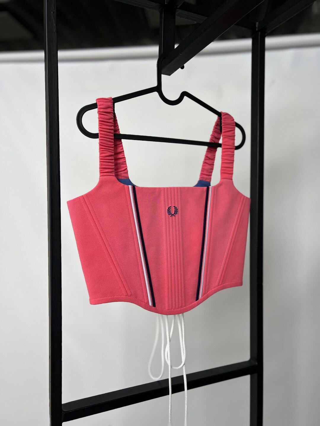 A Corset Top Recycled From a Shirt. Reworked Corset. Colour: Orange - Etsy