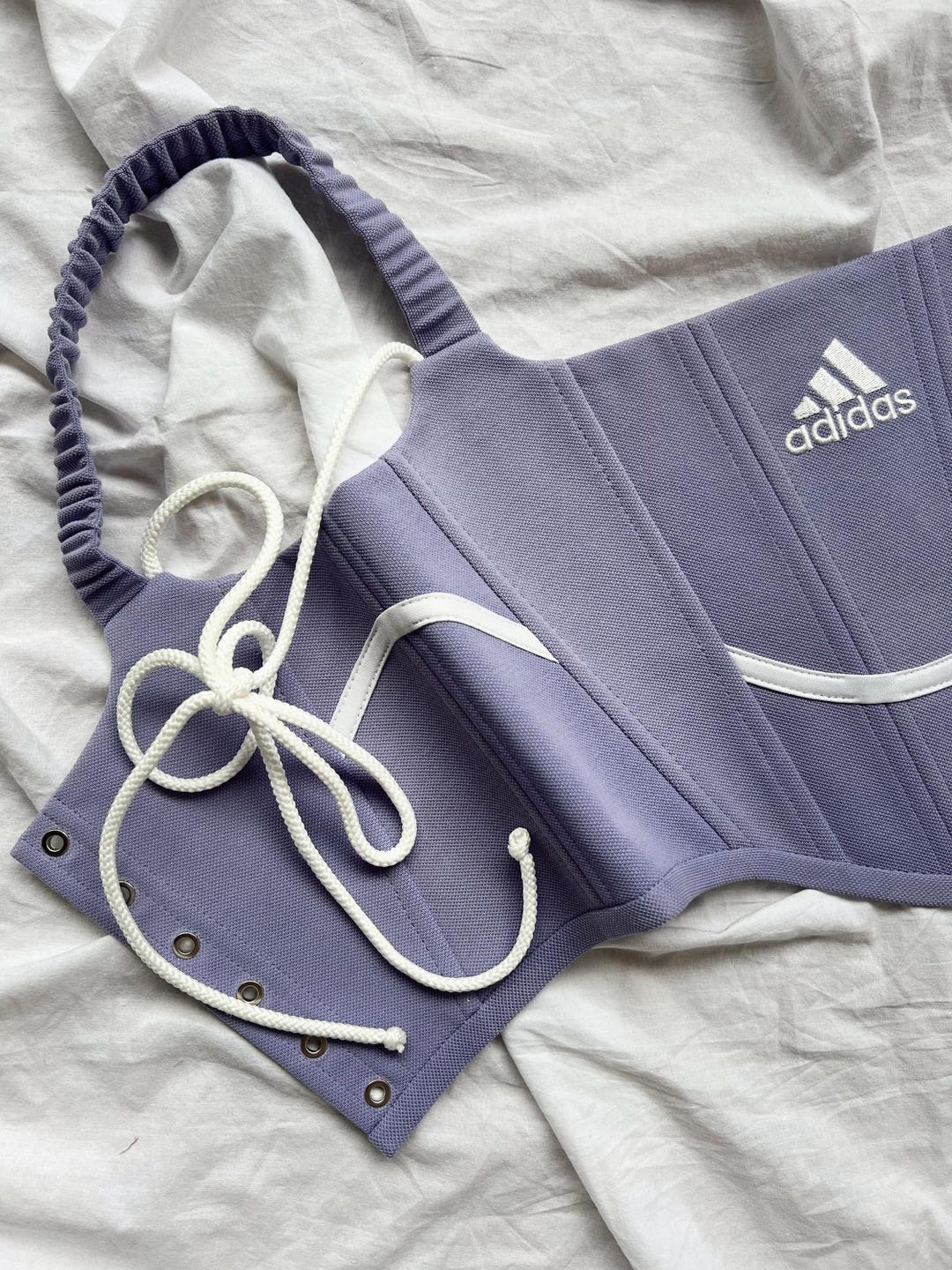 A Corset Top Recycled From a Shirt. Reworked Corset. Colour: Purple - Etsy