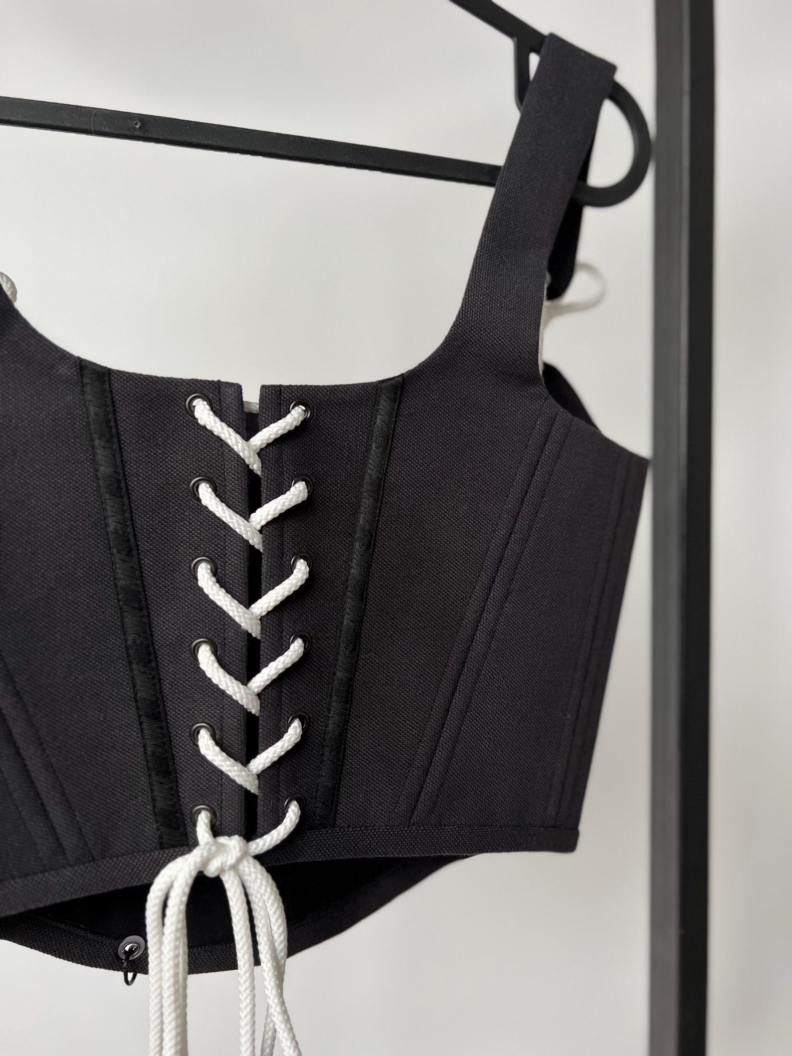 A Corset Top Recycled From a T-shirt. Reworked Corset. Colour: Black - Etsy