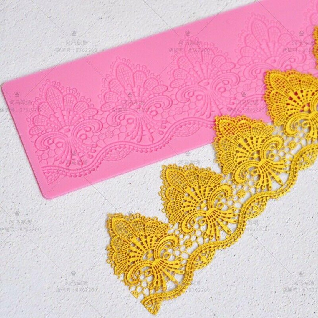 3D Flower Lace Silicone Fondant Icing Mould Wedding Cake Mold ...