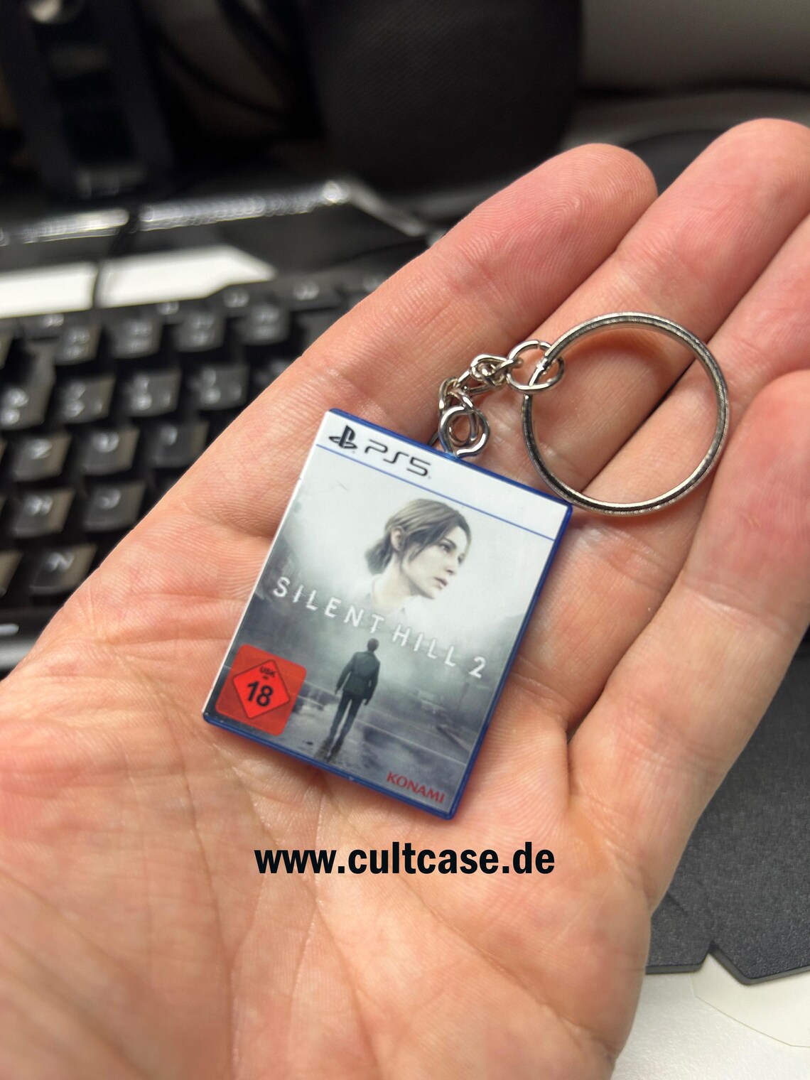 Silent Hill 2 Remake PS5 Playstation 5 Keyring Keychain Montanablack88 ...