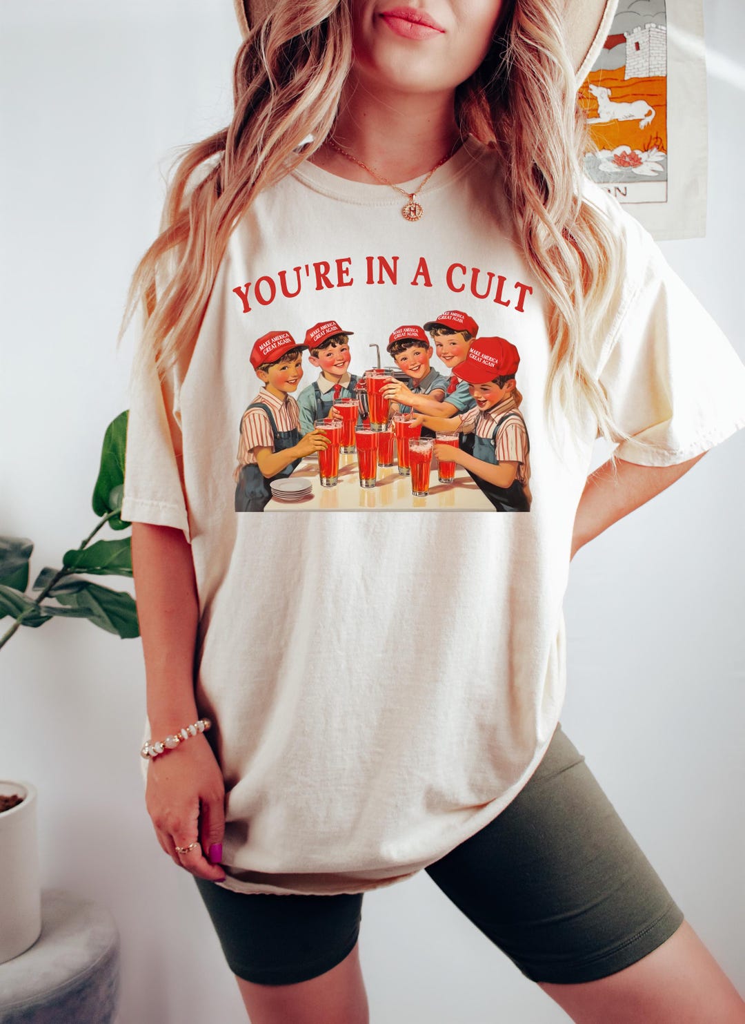Comfort Colors® You're in a Cult Shirt, FDT Shirt, Funny Anti-trump ...