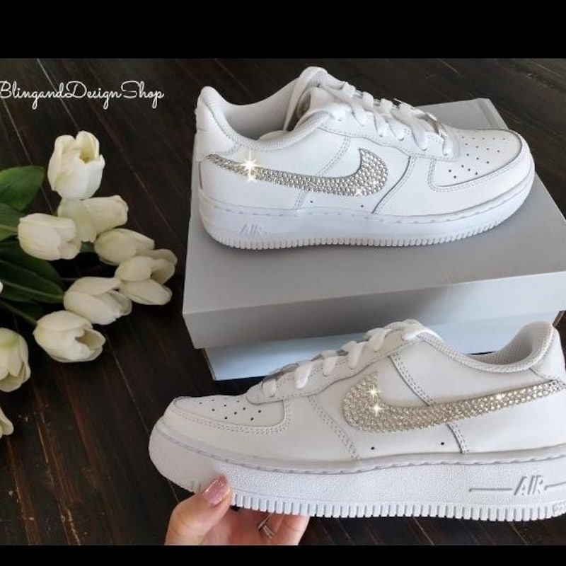 Bling Air Force Ones - Etsy