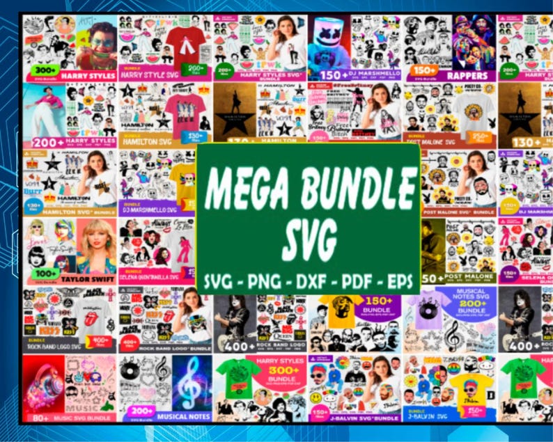 Famous Singer Mega Bundle Svg, Harry Styles Svg, Hamilton Svg - Etsy