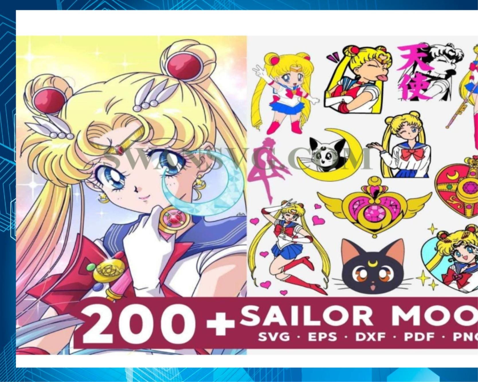 Sailor Moon Bundle, Trending Svg, Sailor Moon Svg - Etsy