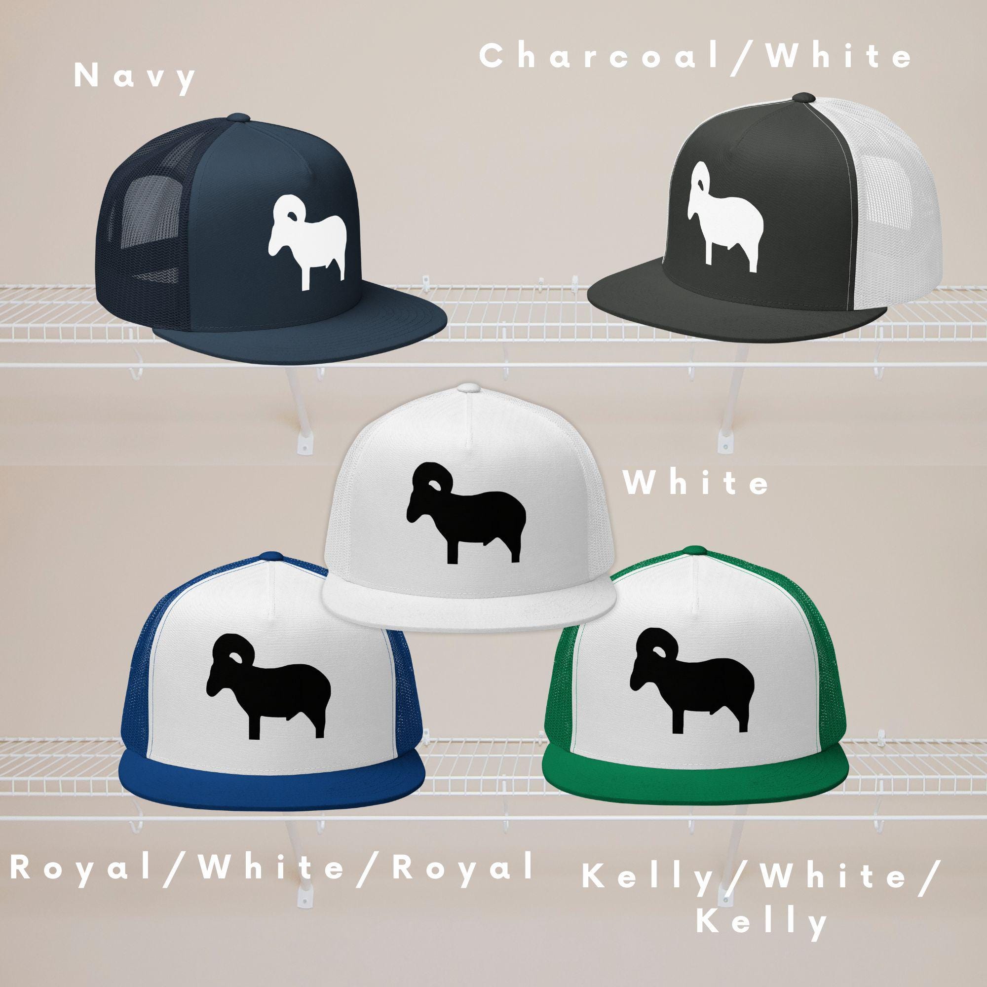 Ram Silhouette Target Trucker Cap | Classic Hat | Multiple Colors - Etsy