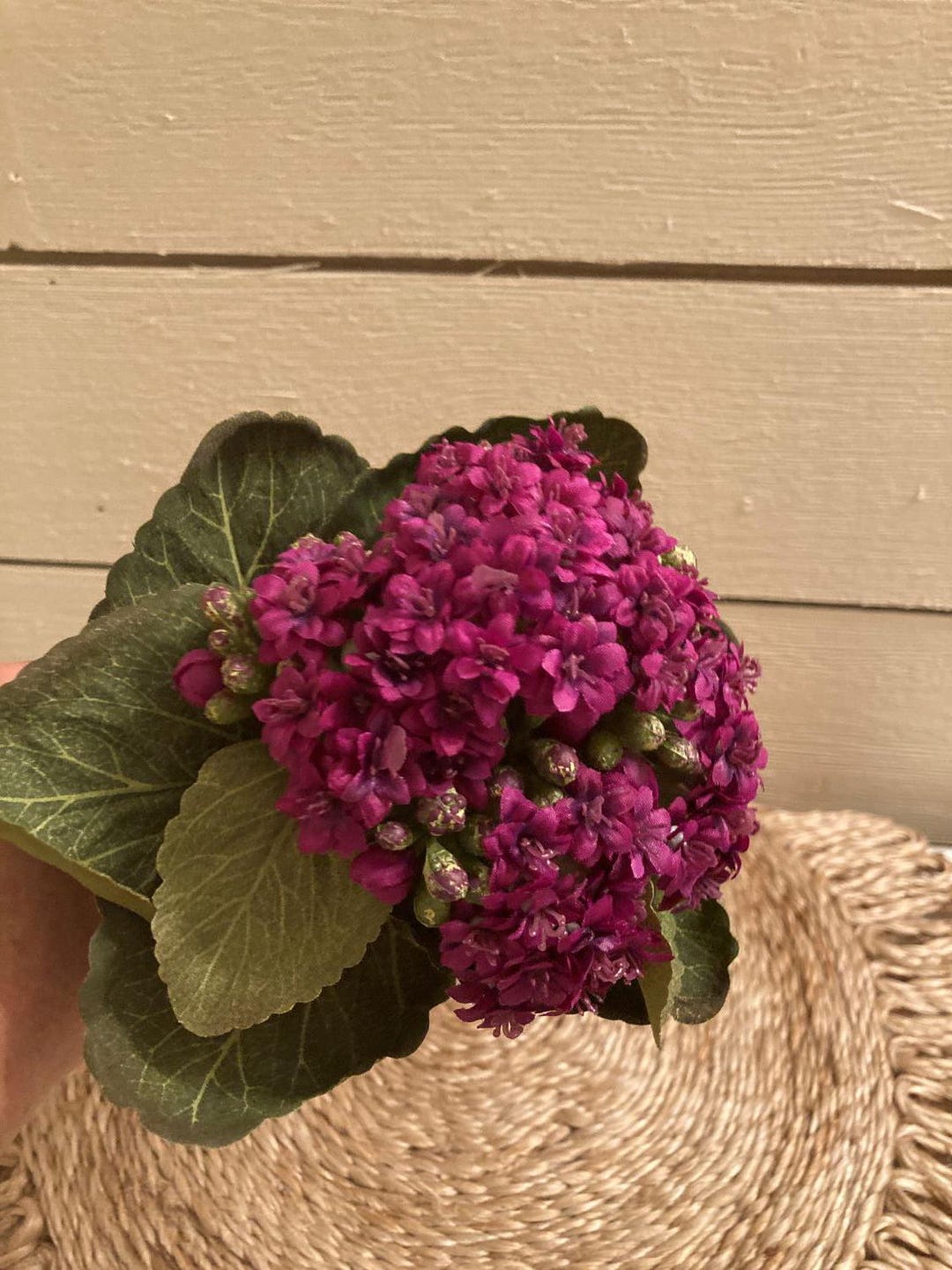 Purple Flower Cluster Bush, Floral Supplies, Floral Decor, Bowl Filler ...