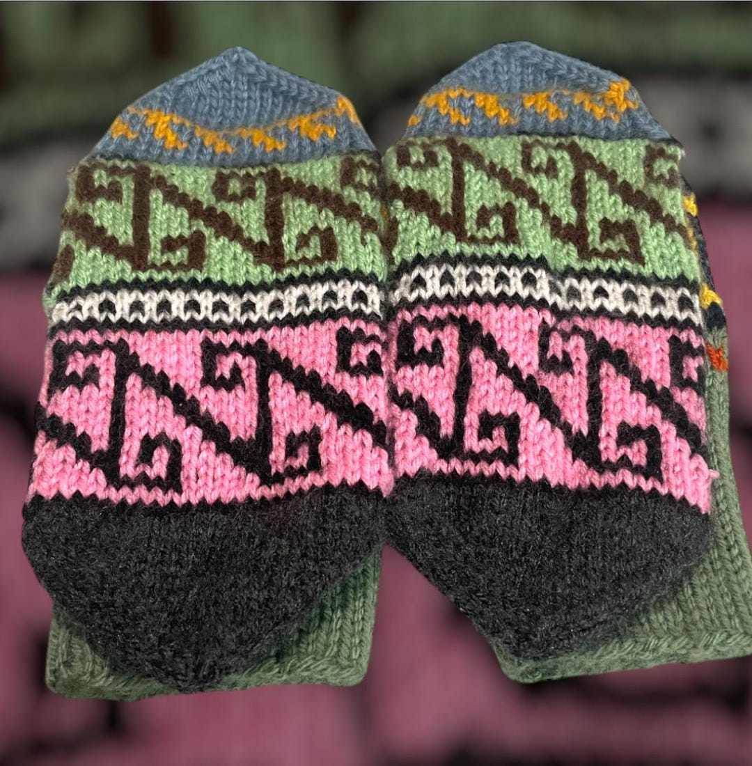 Grandmom is Made.. Colorful Turkish Socks, Knit Winter Women Home Shoes ...