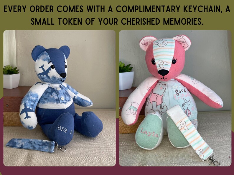 Keepsake Handmade Memory Bear | A Custom Remembrance Teddy Bear ...