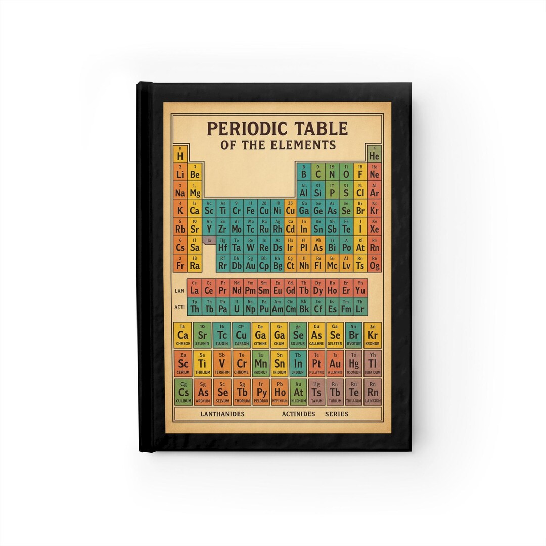 Periodic Table Journal for Science Lovers, Chemistry Notebook ...