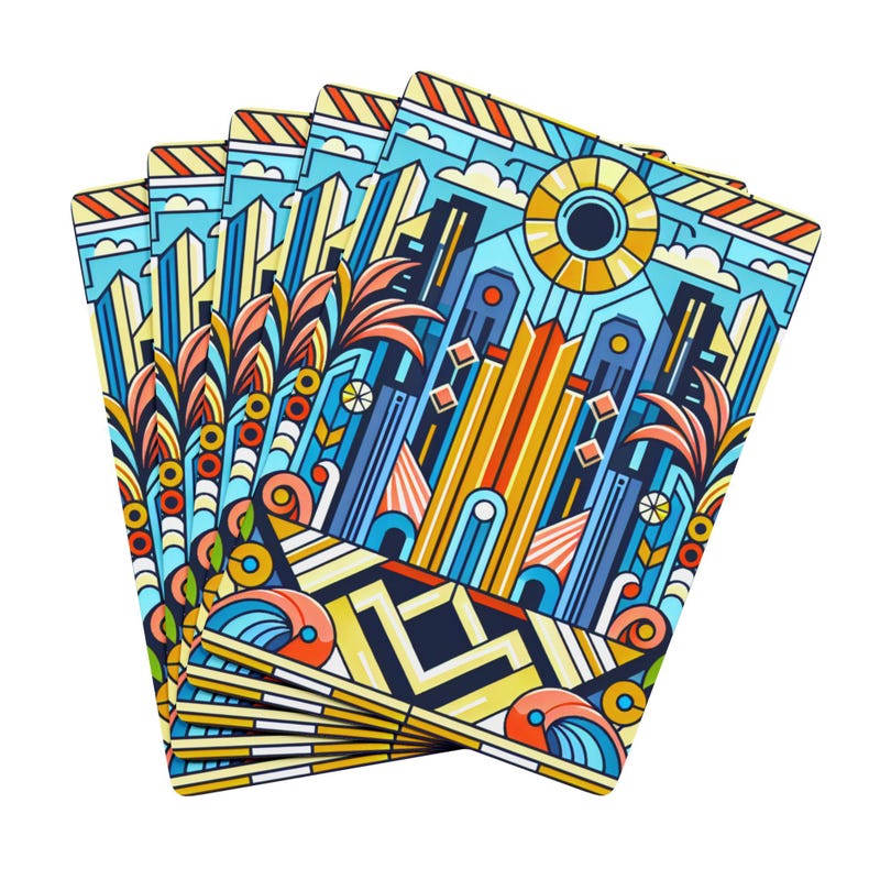 Art Deco Playing Cards - Etsy