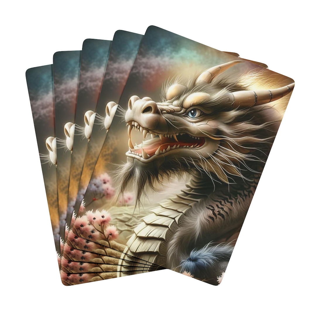 Poker Cards, Japanese Dragon Deck of Cards - Unique Playing Cards for ...