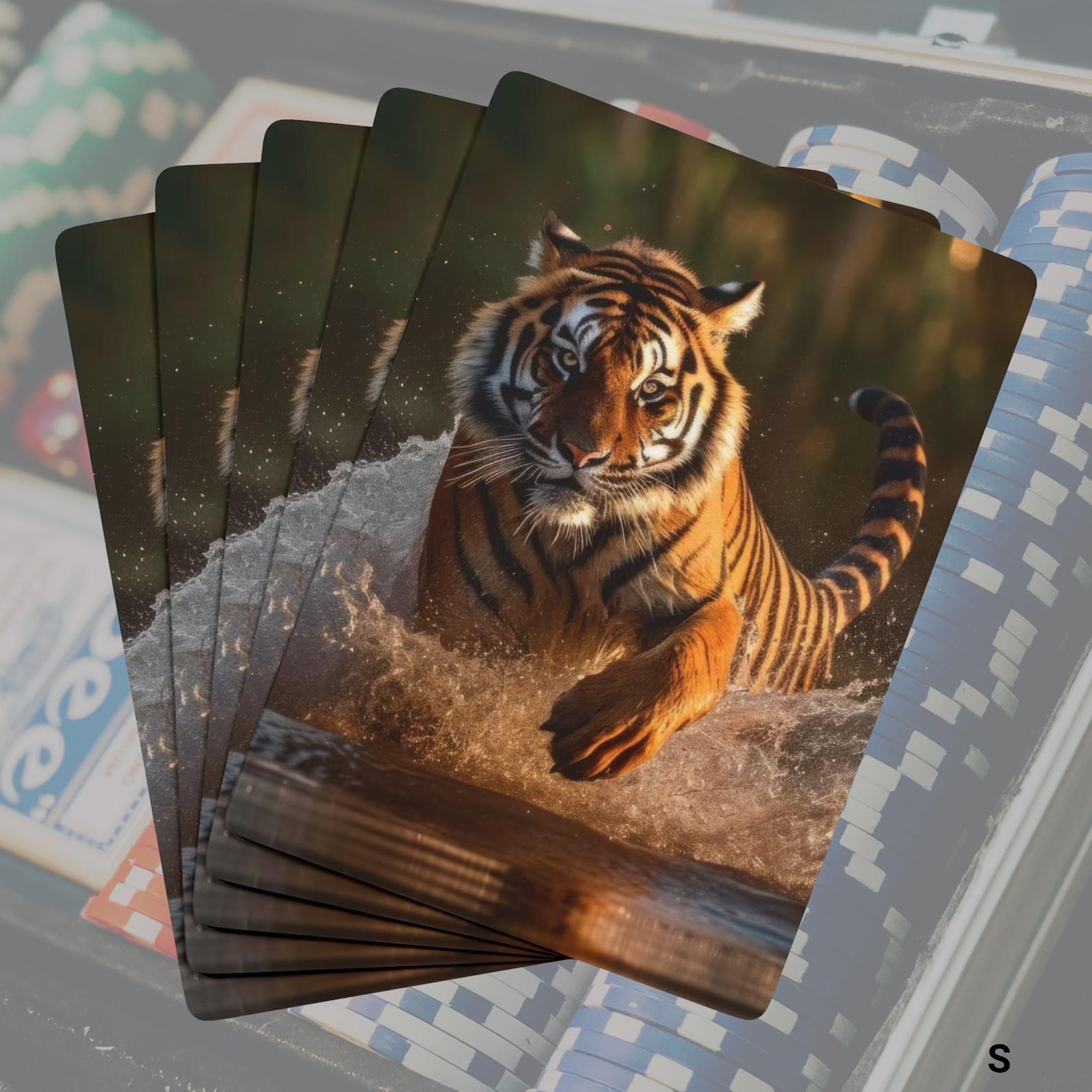 Poker Cards, Tiger Design Poker Deck - Fun Card Game Night, Unique Gift ...