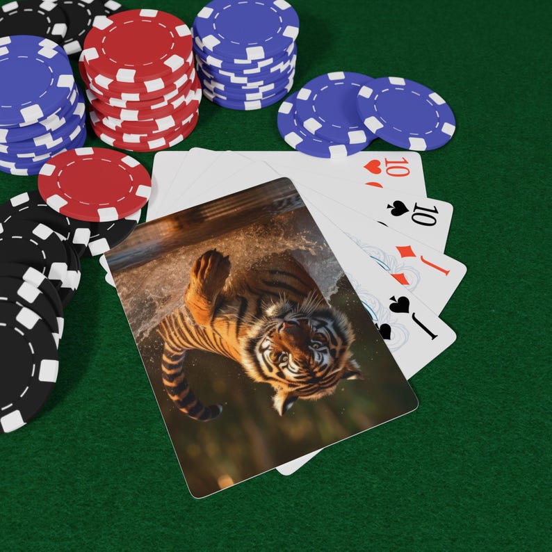 Poker Cards, Tiger Design Poker Deck - Fun Card Game Night, Unique Gift ...