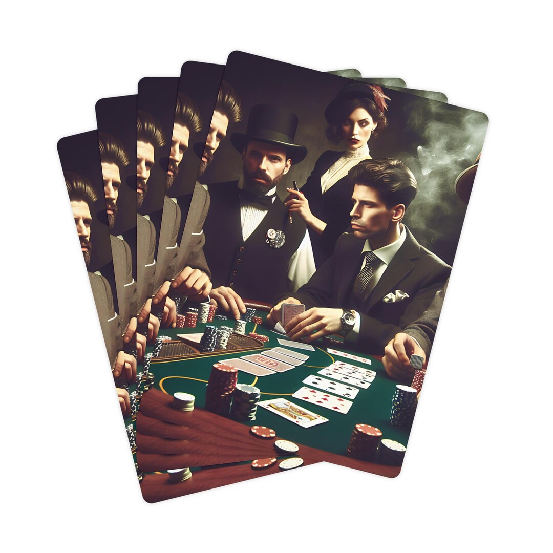 Vintage Poker Playing Cards Set - Classic Card Game for Collectors ...