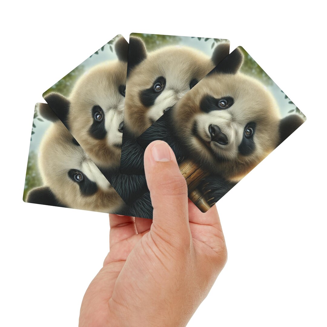 Panda Poker Cards Fun Animal Playing Cards for Game Night, Unique Gift ...