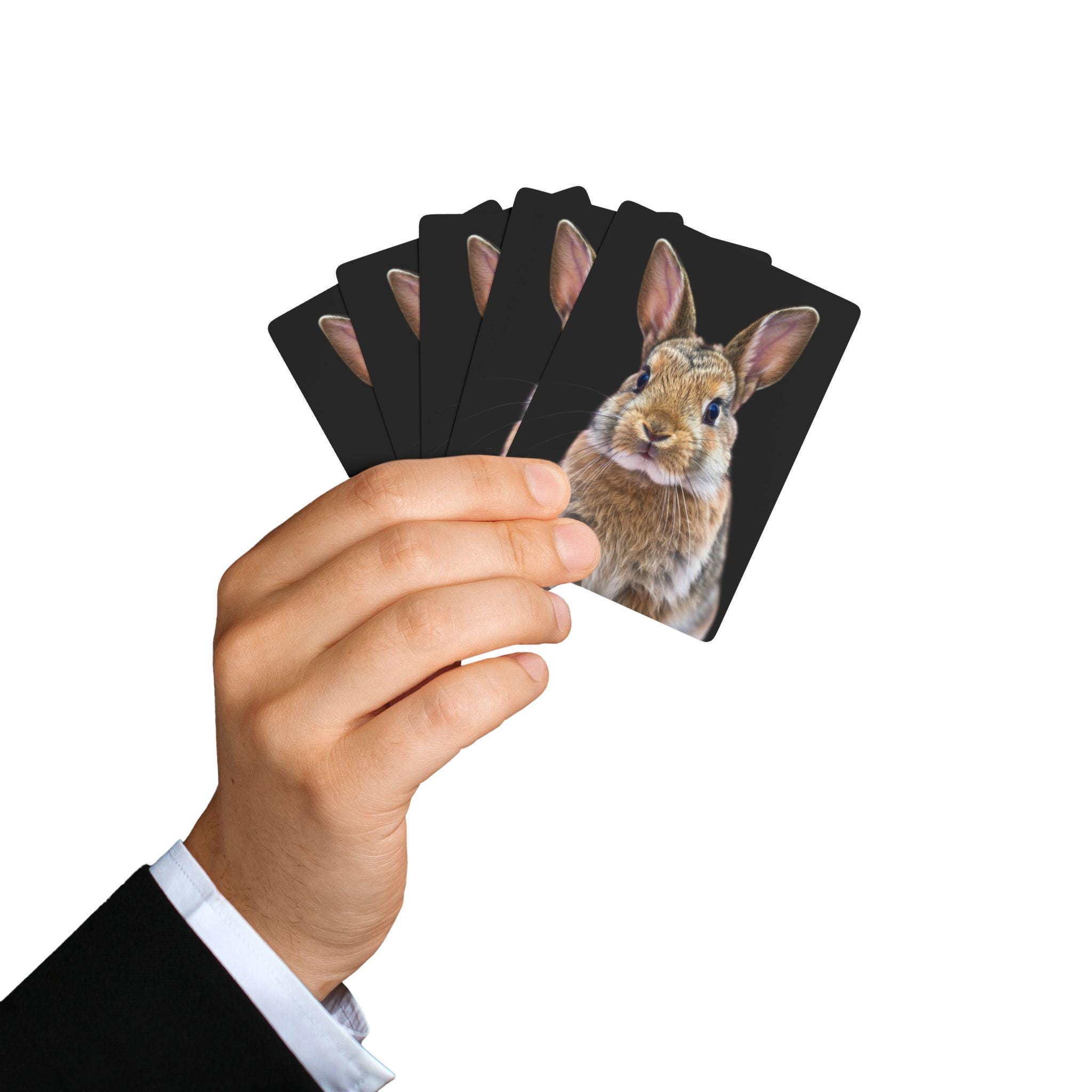 Cute Rabbit Playing Cards, Bunny Deck, Unique Gift for Poker Players ...