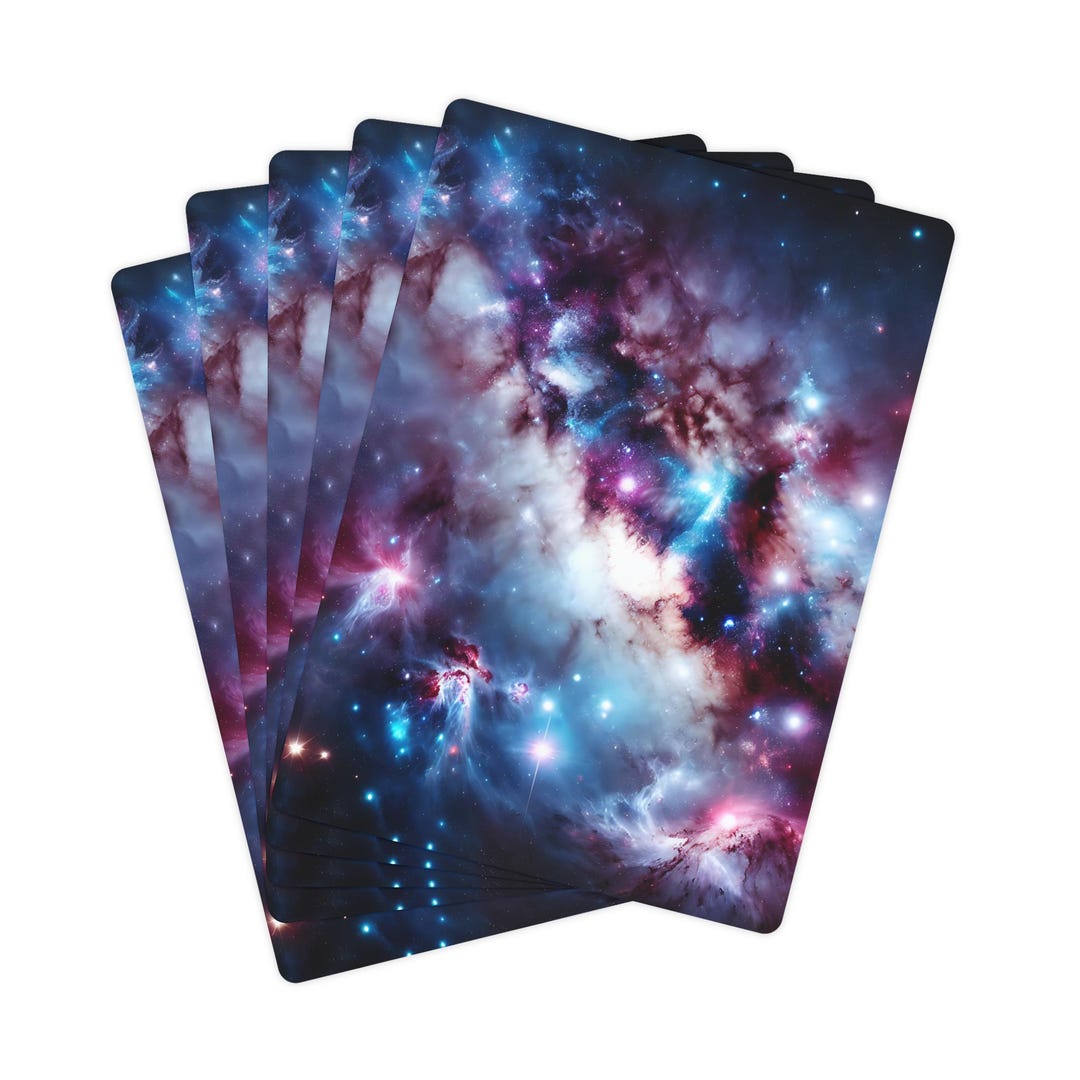 Galaxy Poker Cards: UV Protected Outer Space Game Deck - Etsy