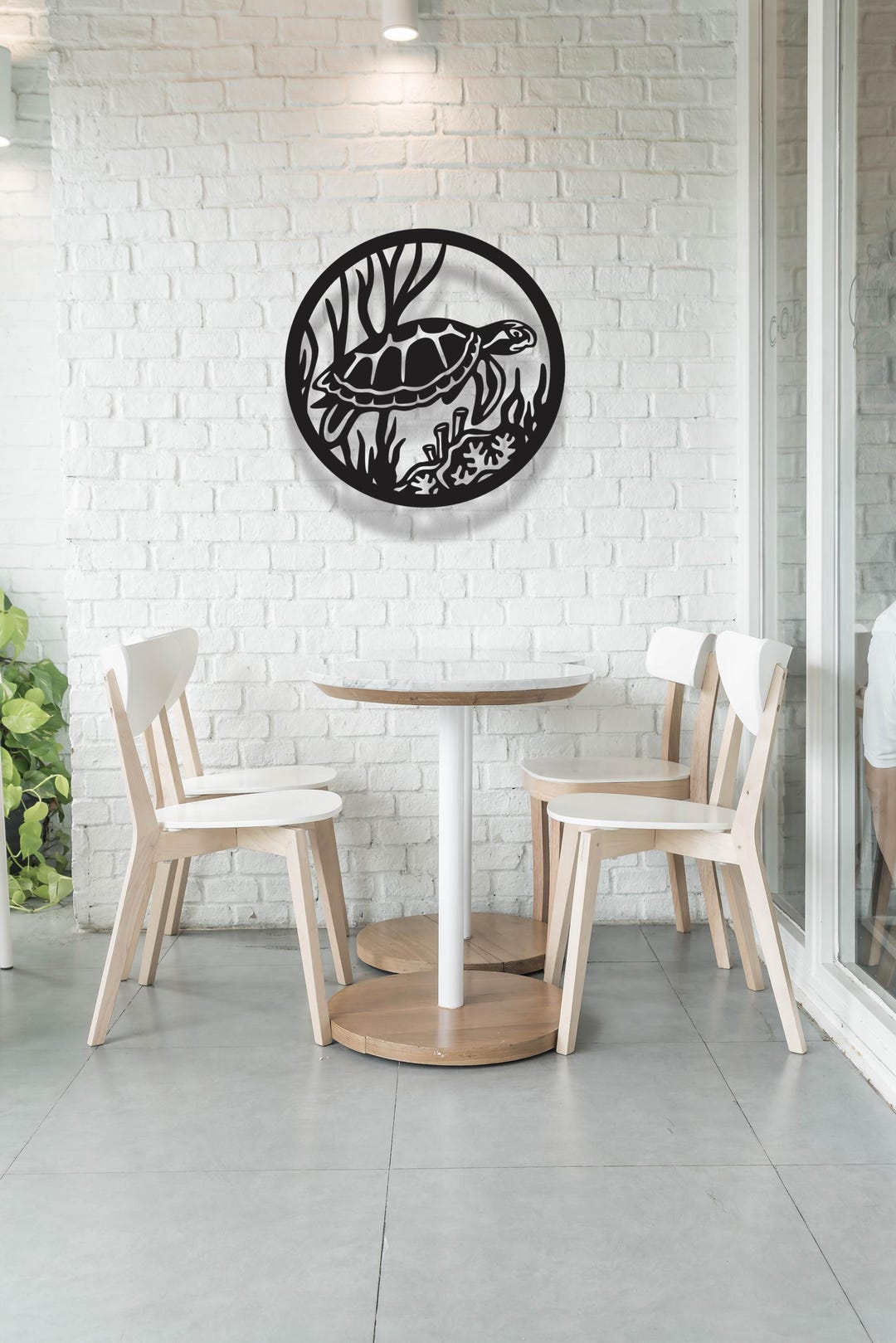 Sea Turtle Metal Wall Art for Living Room Decor, Wall Hanging for ...